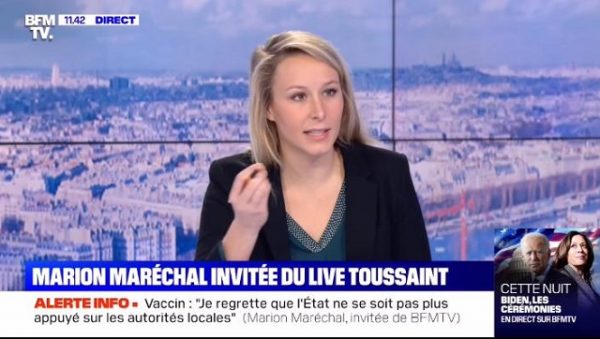 Marion Maréchal: "Ce sont des journalistes du Monde et de Libération ...